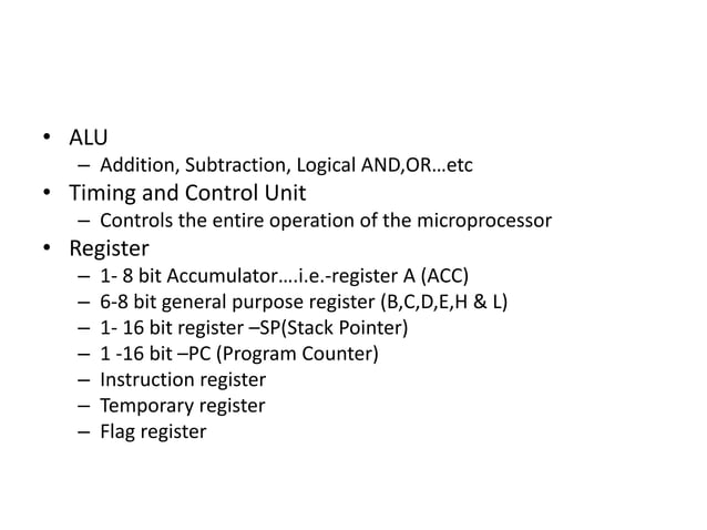 UNIT II –8085 MICROPROCESSOR AND 8051 MICROCONTROLLER---ME6702– MECHATRONICS | PPTX | Data ...