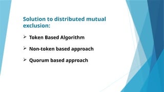 Advanced Operating Systems- Clock synchronization and mutual exclusive ...