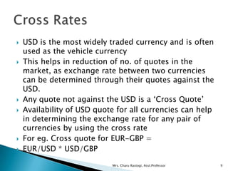 Unit 2.2 Exchange Rate Quotations & Forex Markets | PPTX