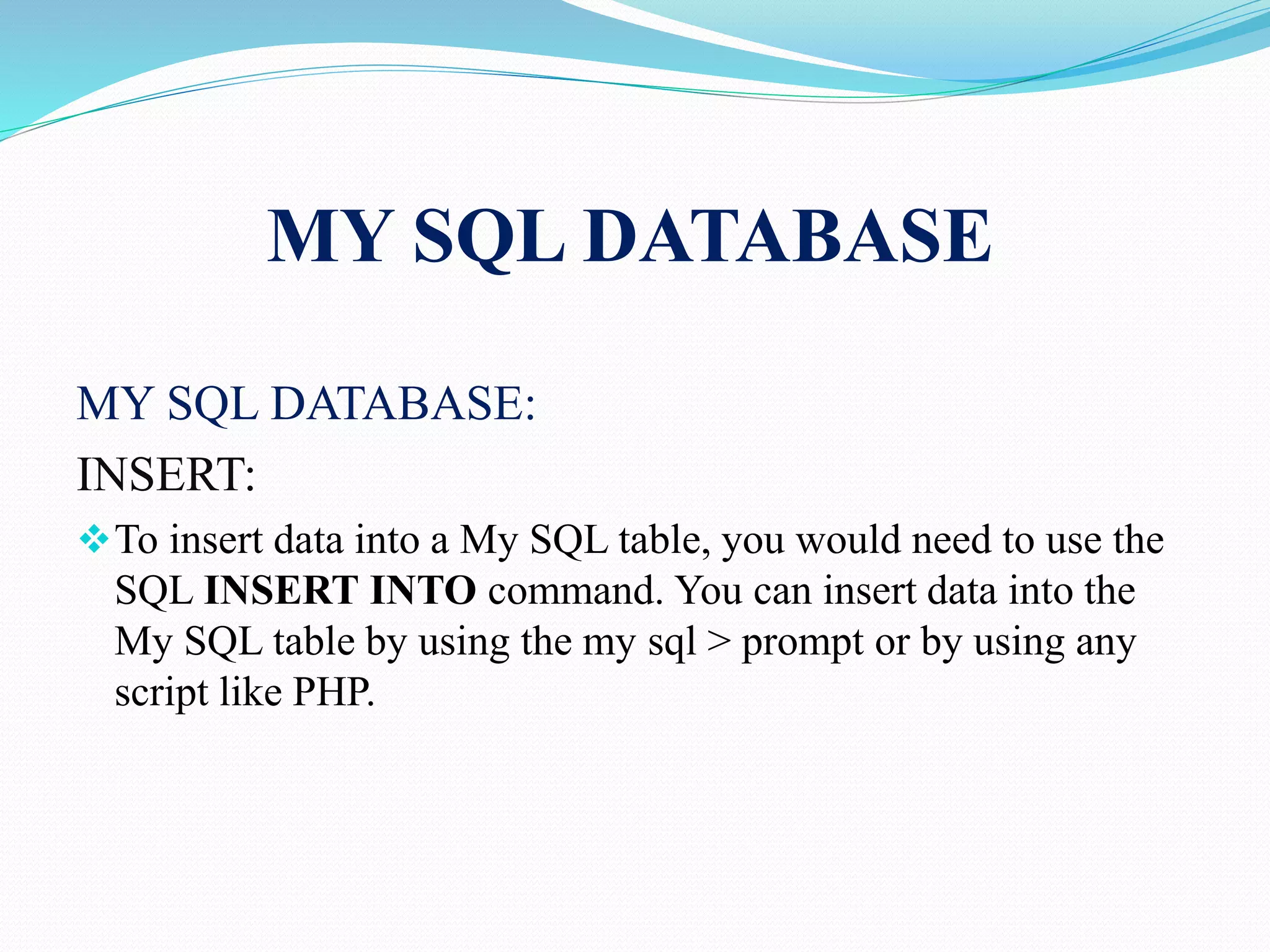 WEB TECHNOLOGIES Unit 2 | PPT