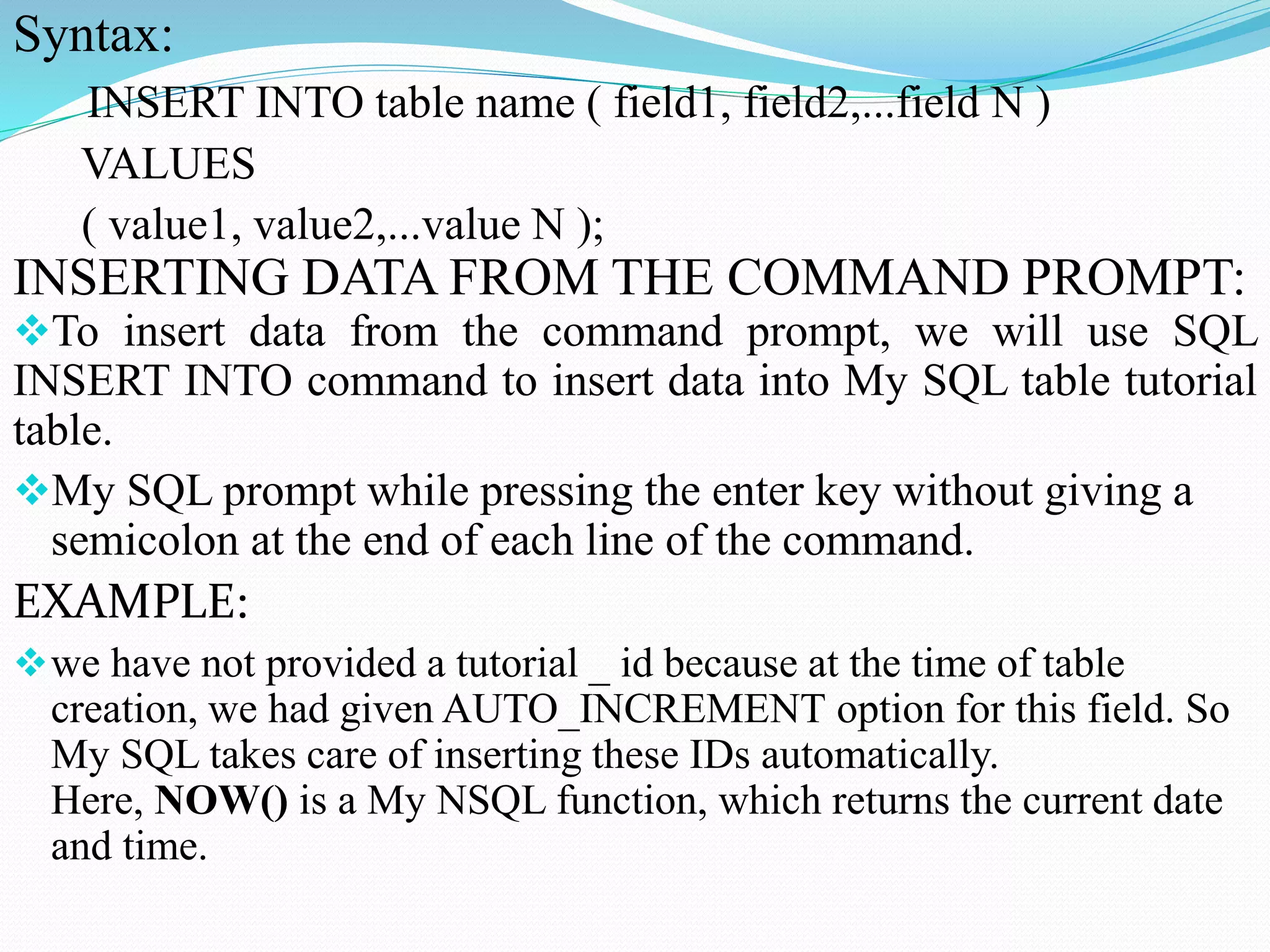 WEB TECHNOLOGIES Unit 2 | PPT