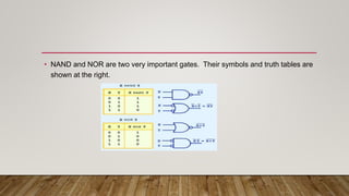 Logic gates and circuits | PPTX