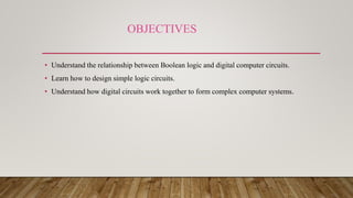 Logic gates and circuits | PPTX