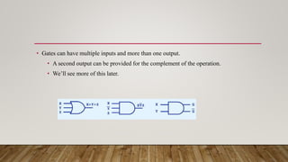 Logic gates and circuits | PPTX