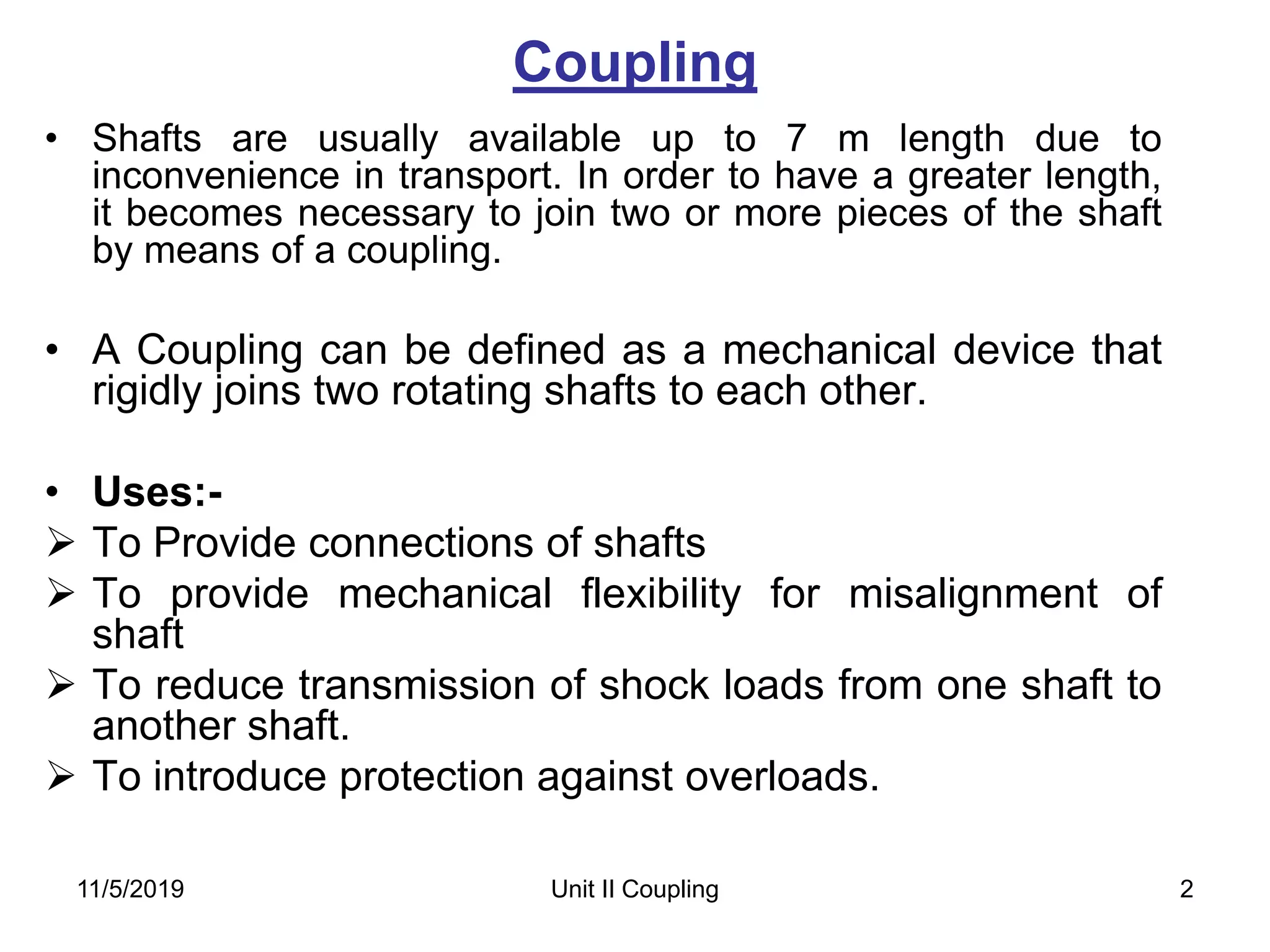 Unit 2.3 Design of Coupling | PDF
