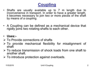 Unit 2.3 Design of Coupling | PDF