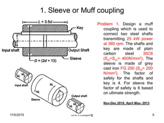 Unit 2.3 Design of Coupling | PDF