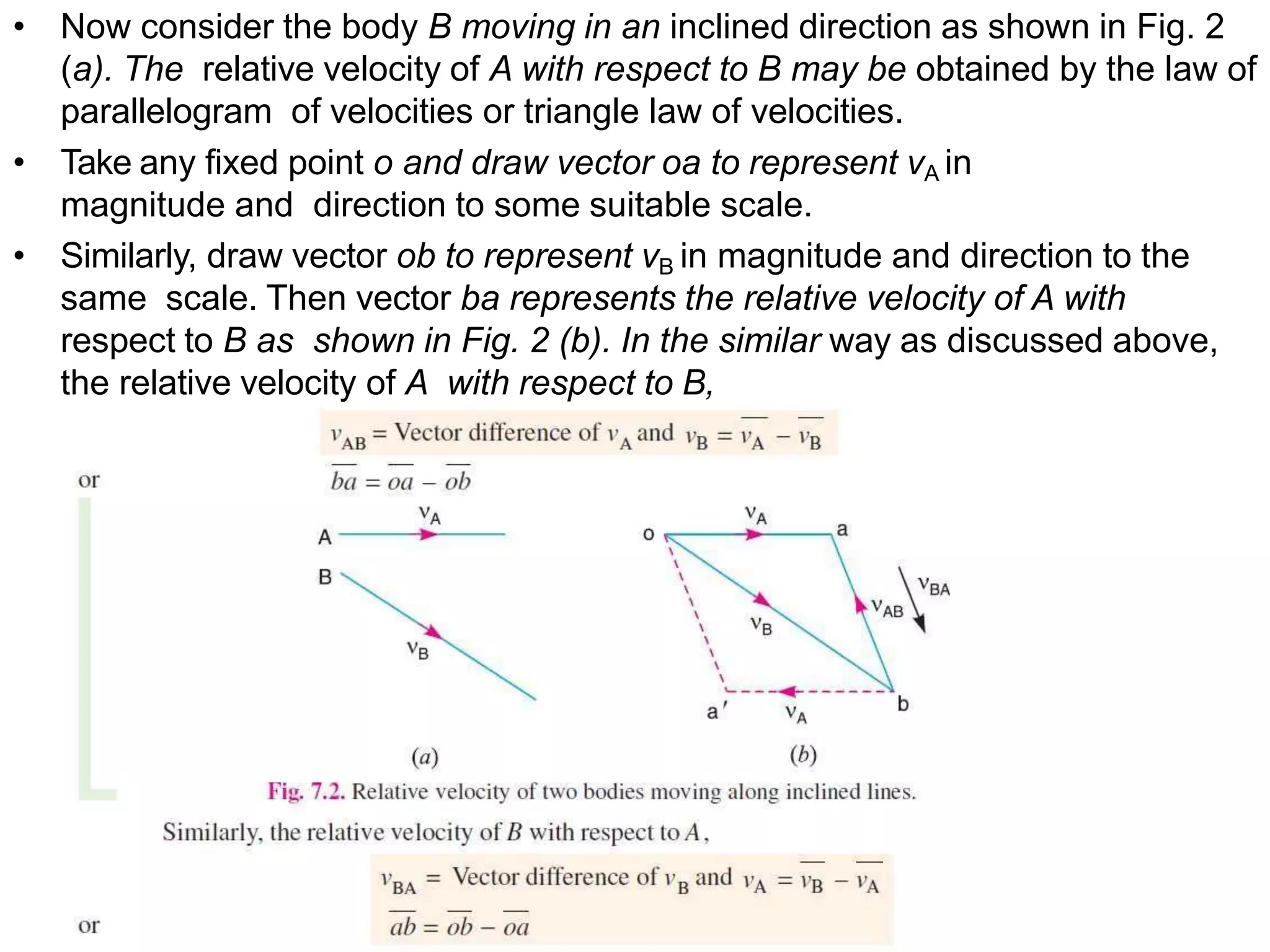 Velocity and Acceleration analysis in kinematics of mechanism | PPTX
