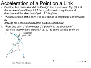 relative acceleration diagram for a link | PPT