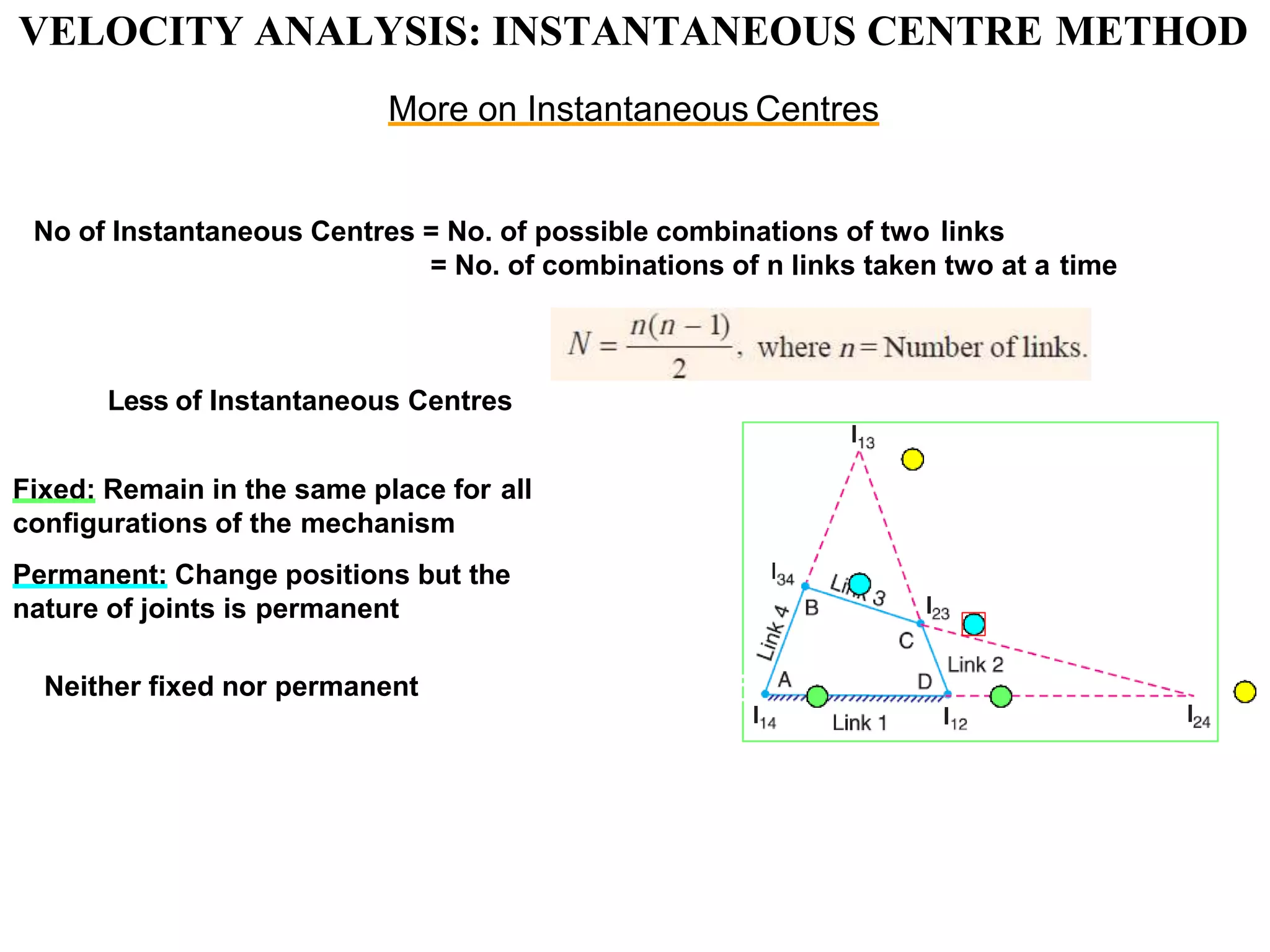 Unit 2.7 instantaneous center method | PPTX