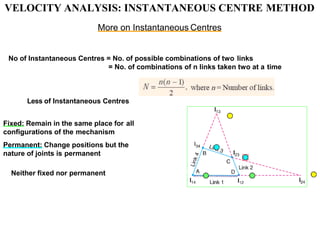 Unit 2.7 instantaneous center method | PPTX