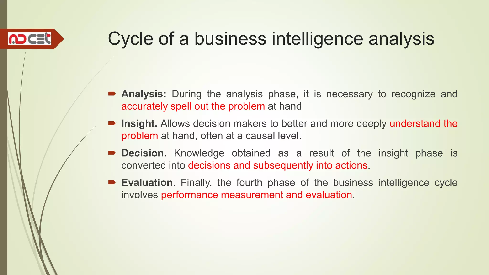 Business Intelligence and decision support system | PPTX