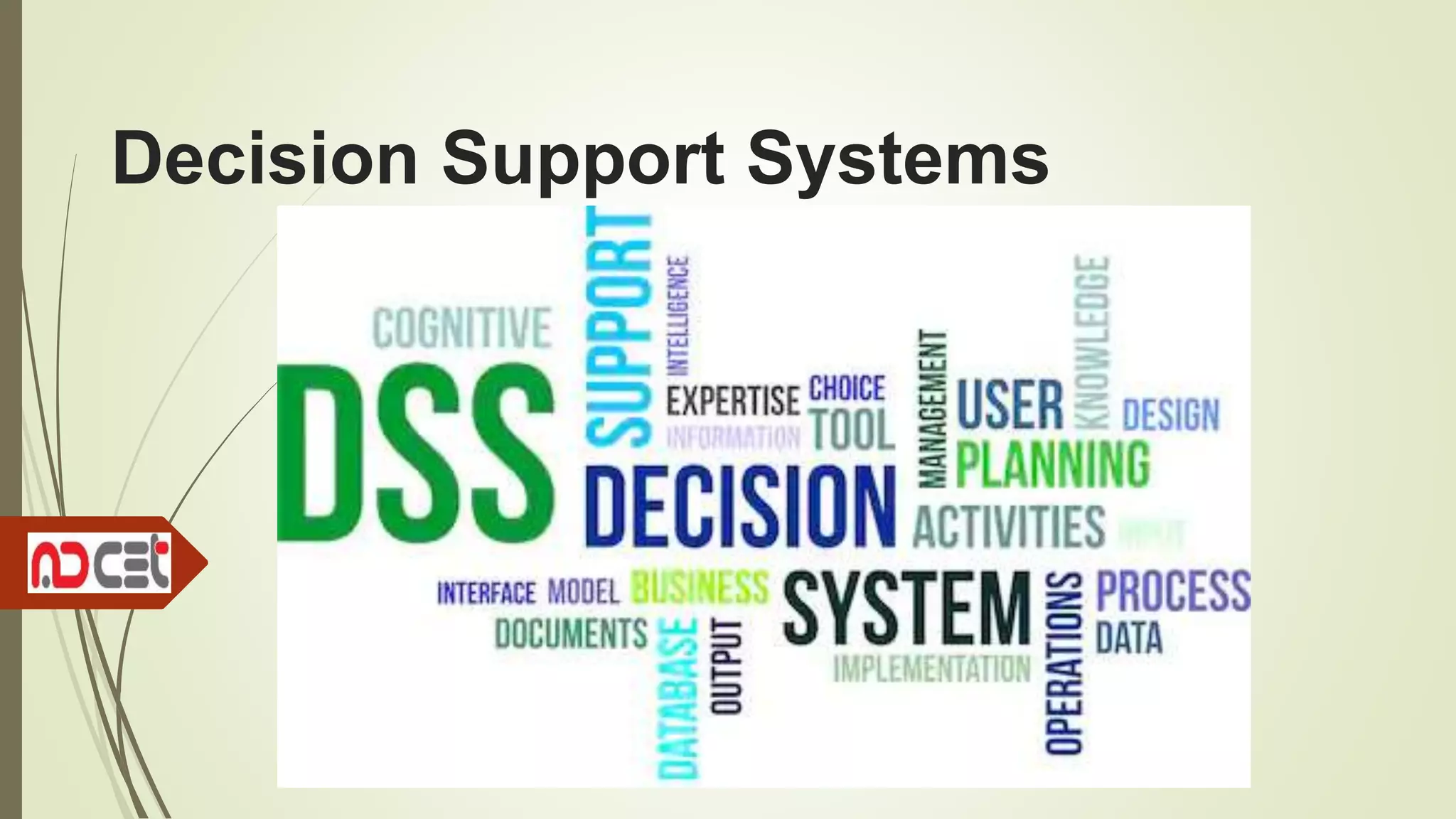 Business Intelligence and decision support system | PPTX