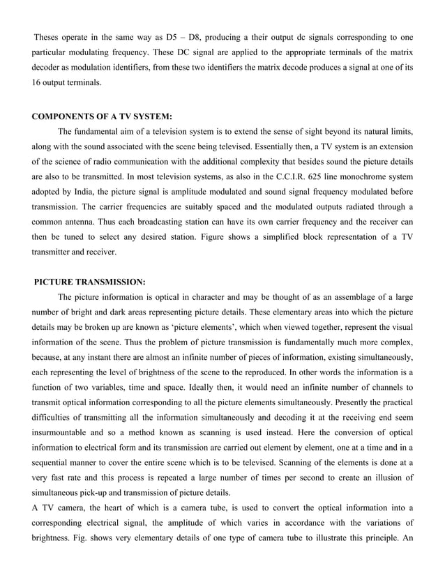 Television standards and systems | PDF | Cameras and Camcorders ...