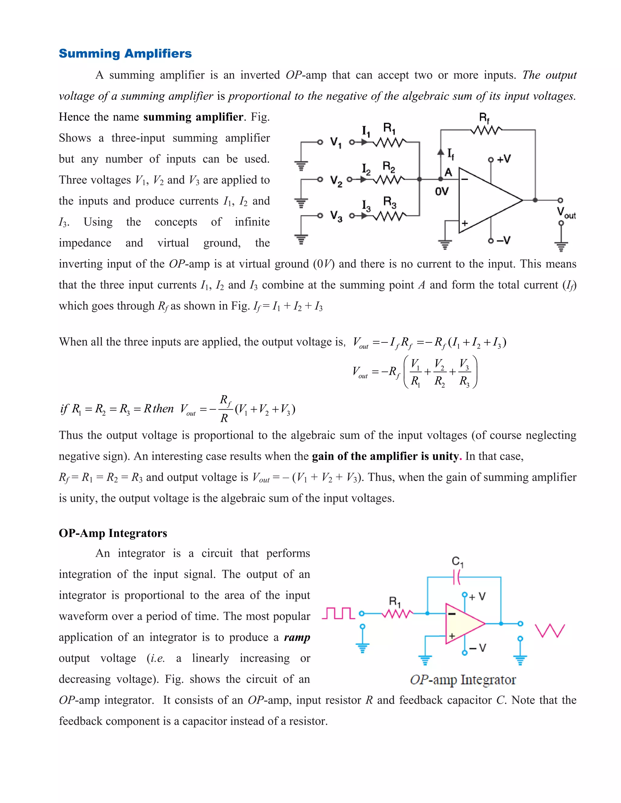 OPERATIONAL AMPLIFIERS | PDF