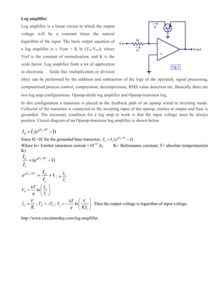 OPERATIONAL AMPLIFIERS | PDF