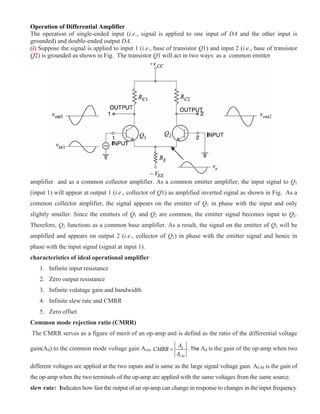 OPERATIONAL AMPLIFIERS | PDF
