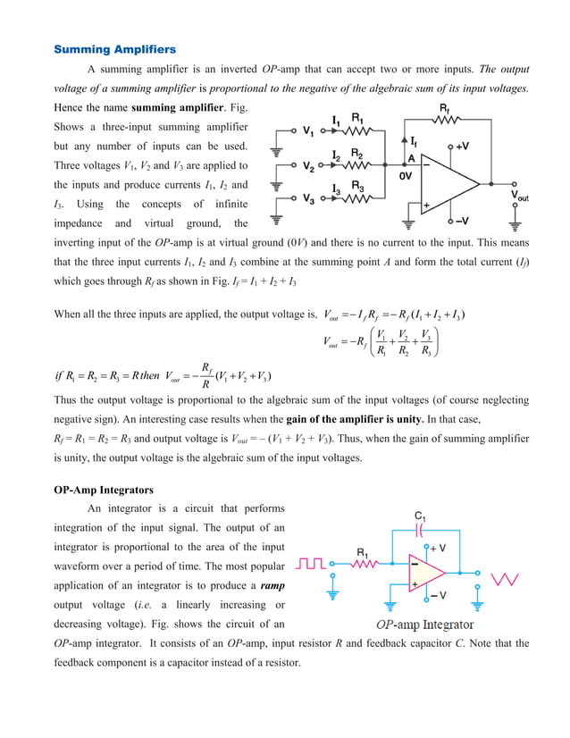 OPERATIONAL AMPLIFIERS | PDF