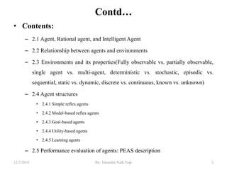 Unit2: Agents and Environment | PDF