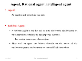 Unit2: Agents and Environment | PDF