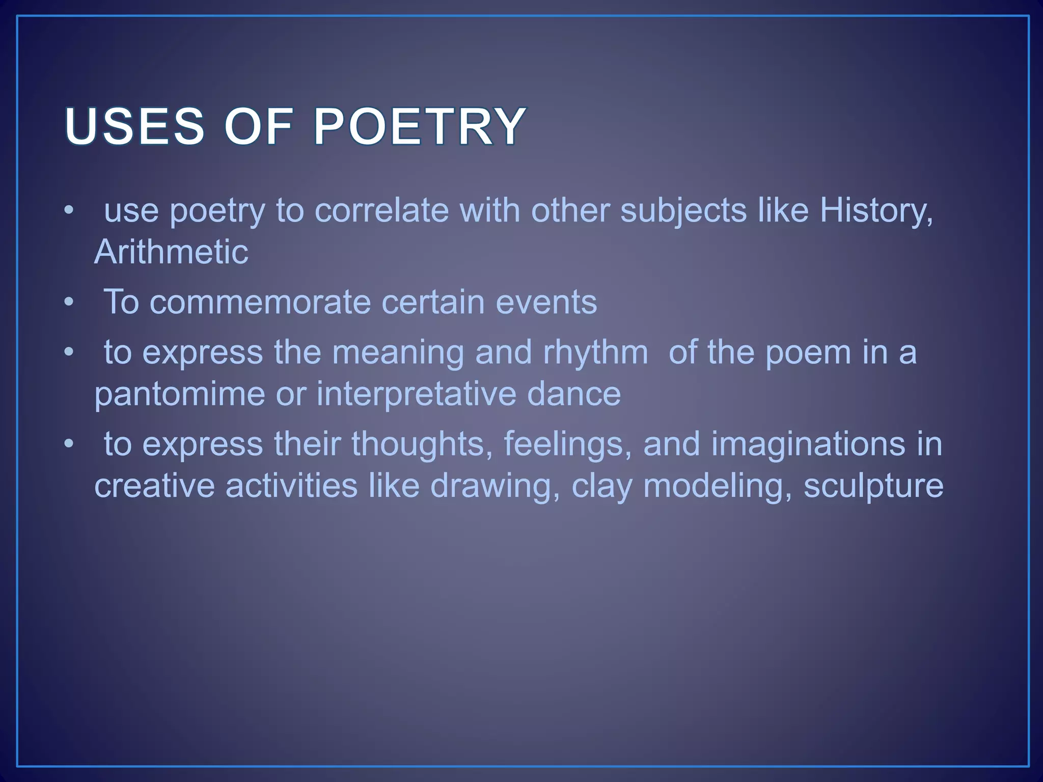 COMPLETE: DEVELOPEMENT OF POETRY FOR CHILDREN AND THEIR POEM-MAKERS | PPTX