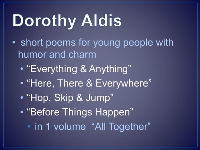 COMPLETE: DEVELOPEMENT OF POETRY FOR CHILDREN AND THEIR POEM-MAKERS | PPTX