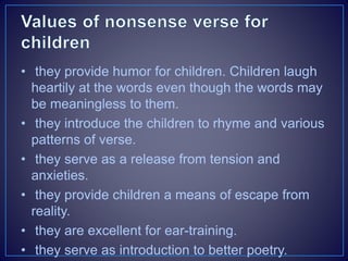 COMPLETE: DEVELOPEMENT OF POETRY FOR CHILDREN AND THEIR POEM-MAKERS | PPTX