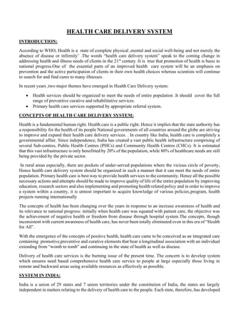 healthcare delivery system | PDF