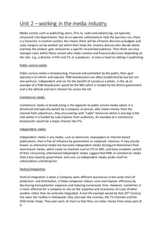 Unit 2 | DOCX | Home Entertainment Systems | Consumer Electronics