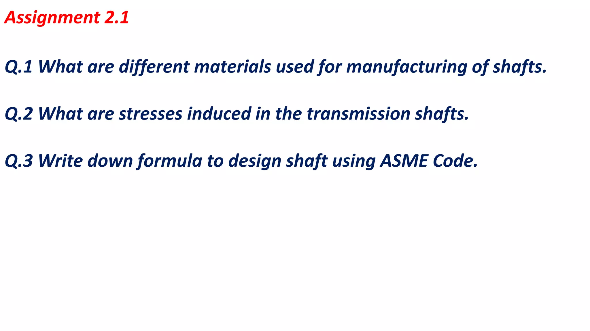 Unit 2 Design Of Shafts Keys and Couplings | PDF