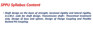 Unit 2 Design Of Shafts Keys and Couplings | PDF