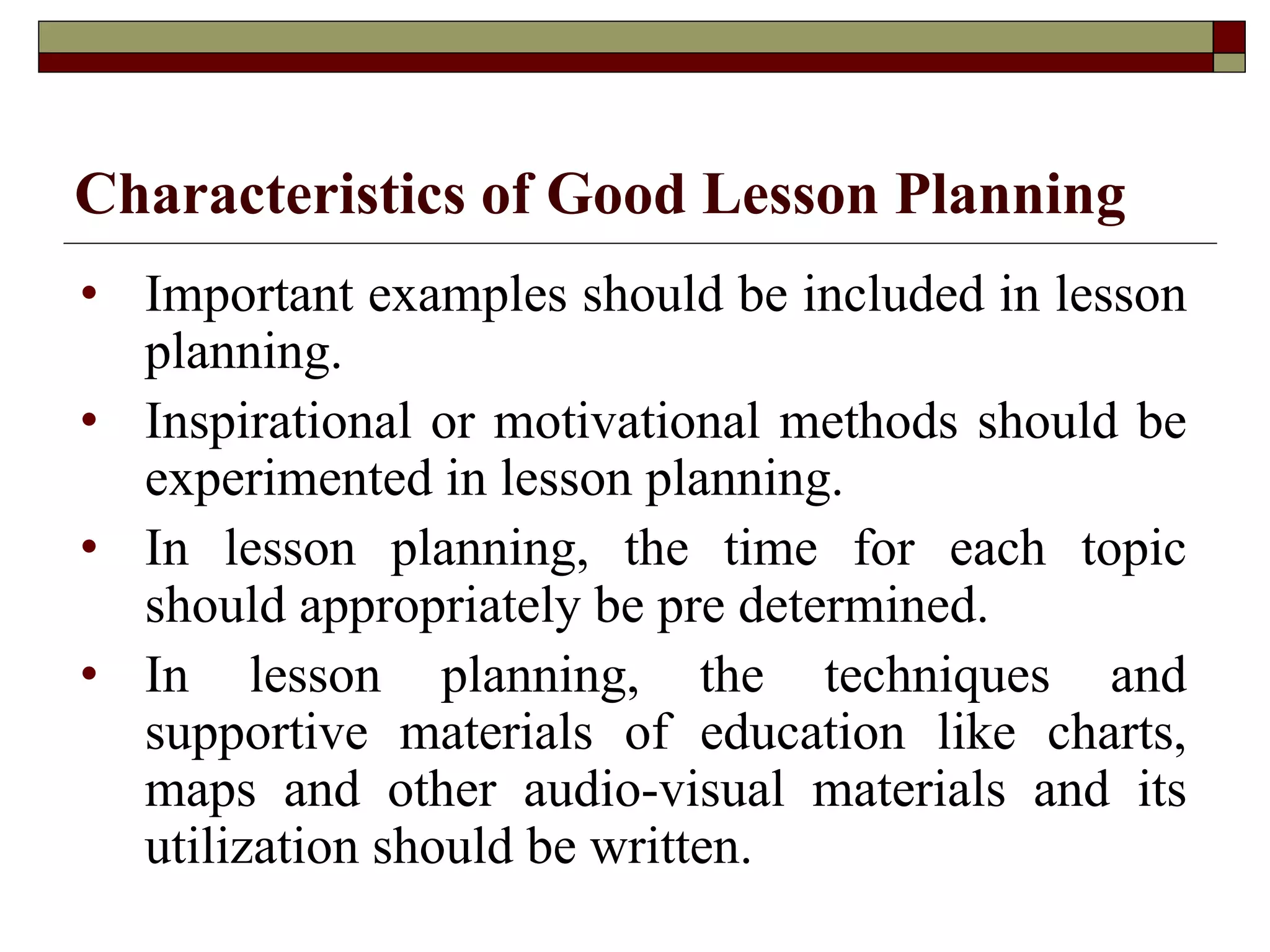 Lesson Planning | PPT