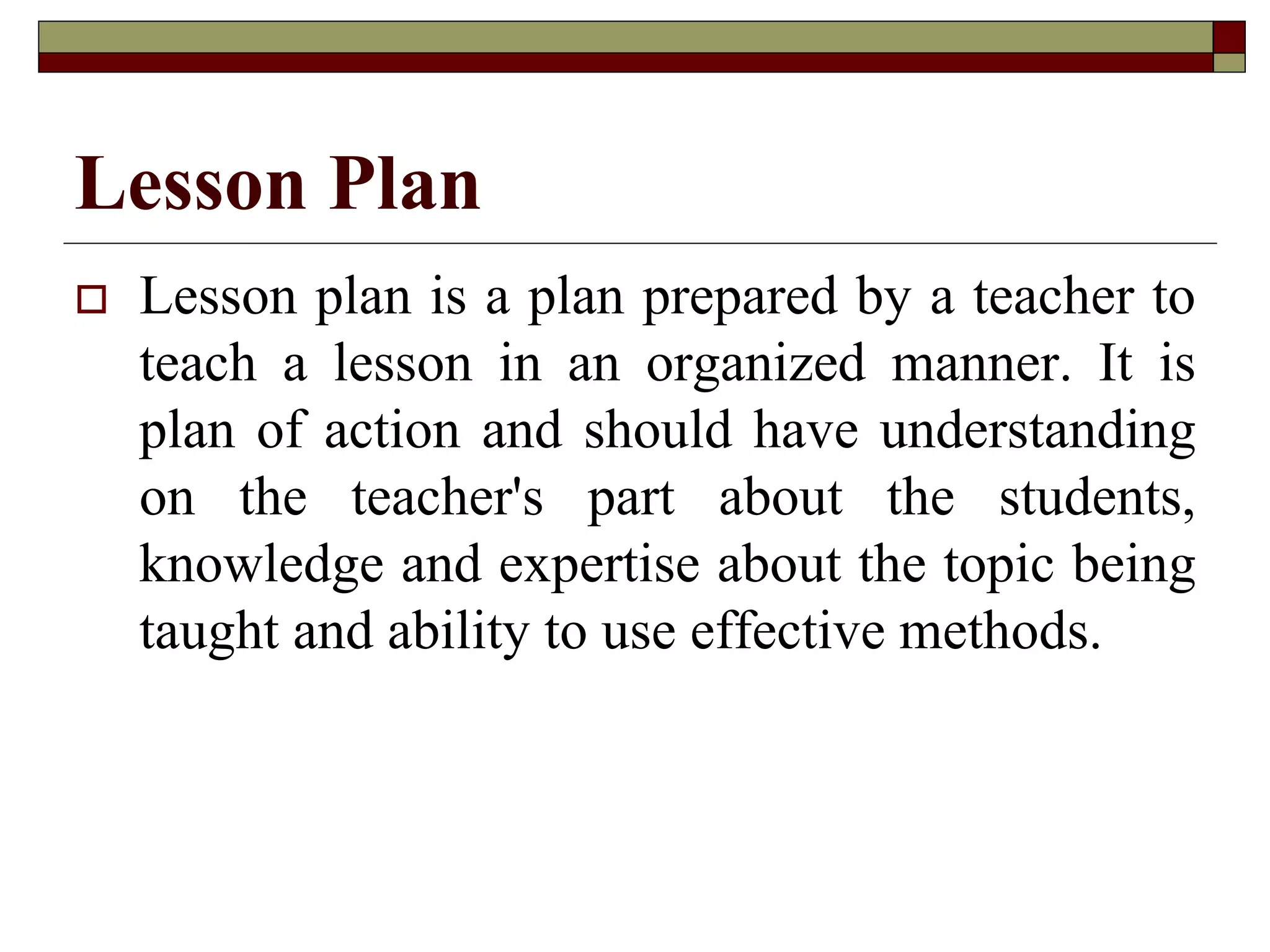 Lesson Planning | PPT
