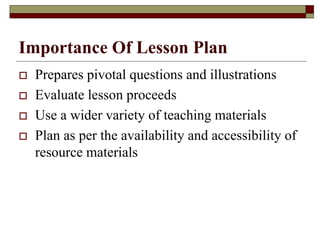 Lesson Planning | PPT