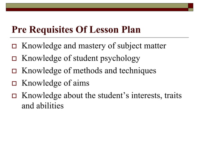 Lesson Planning | PPT | Educational Assessment | Education