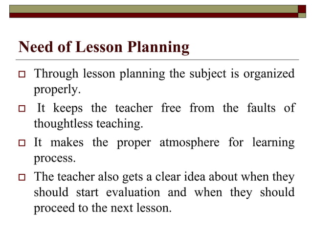 Lesson Planning | PPT | Educational Assessment | Education