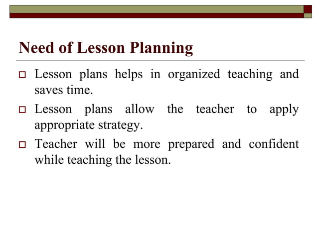 Lesson Planning | PPT | Educational Assessment | Education