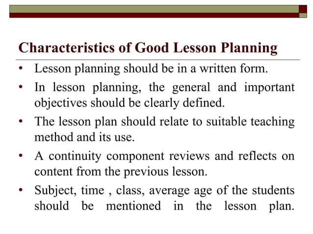 Lesson Planning | PPT | Educational Assessment | Education