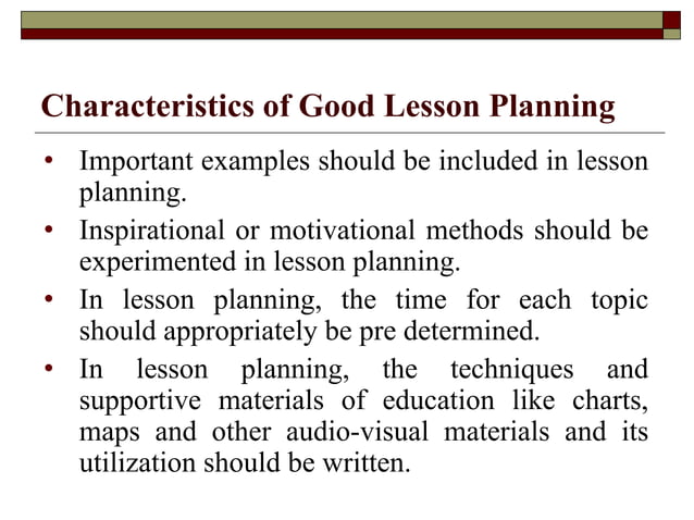 Lesson Planning | PPT | Educational Assessment | Education