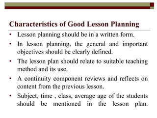 Lesson Planning | PPT