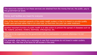 Role of government in Health class 7 | PPTX