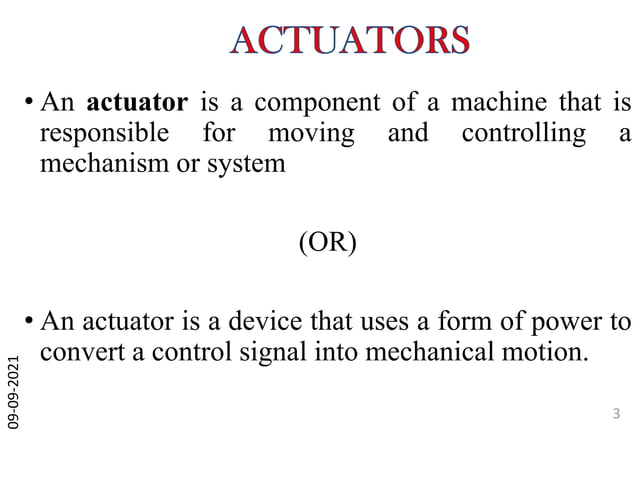 Introduction to Actuators | PDF | Robotics | Technology & Computing