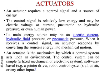 Introduction to Actuators | PDF