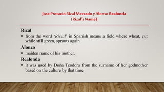 Unit 2: RIZAL- HIS FAMILY AND CHILDHOOD | PPTX