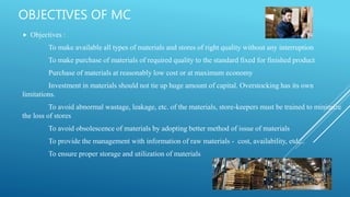 Cost Accounting - Material Control | PPTX