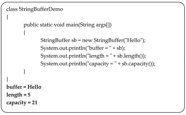 String Handling Inheritance Packages And Interfaces Ppt 