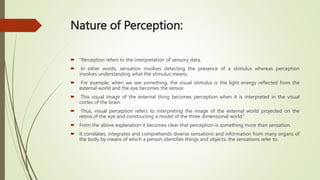 Perception | PPTX | 3-D Graphics | Computer Software and Applications