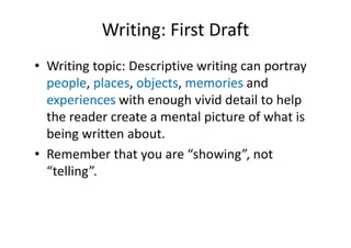 Unit 2. Descriptive Essays | PPT