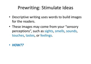 Unit 2. Descriptive Essays | PPT