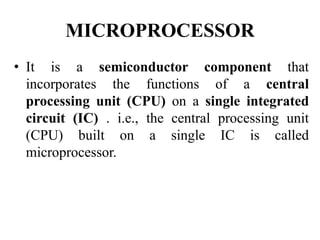 MECHATRONICS-UNIT 2-8085 MICROPROCESSOR AND 8051 MICROCONTROLLER .pptx